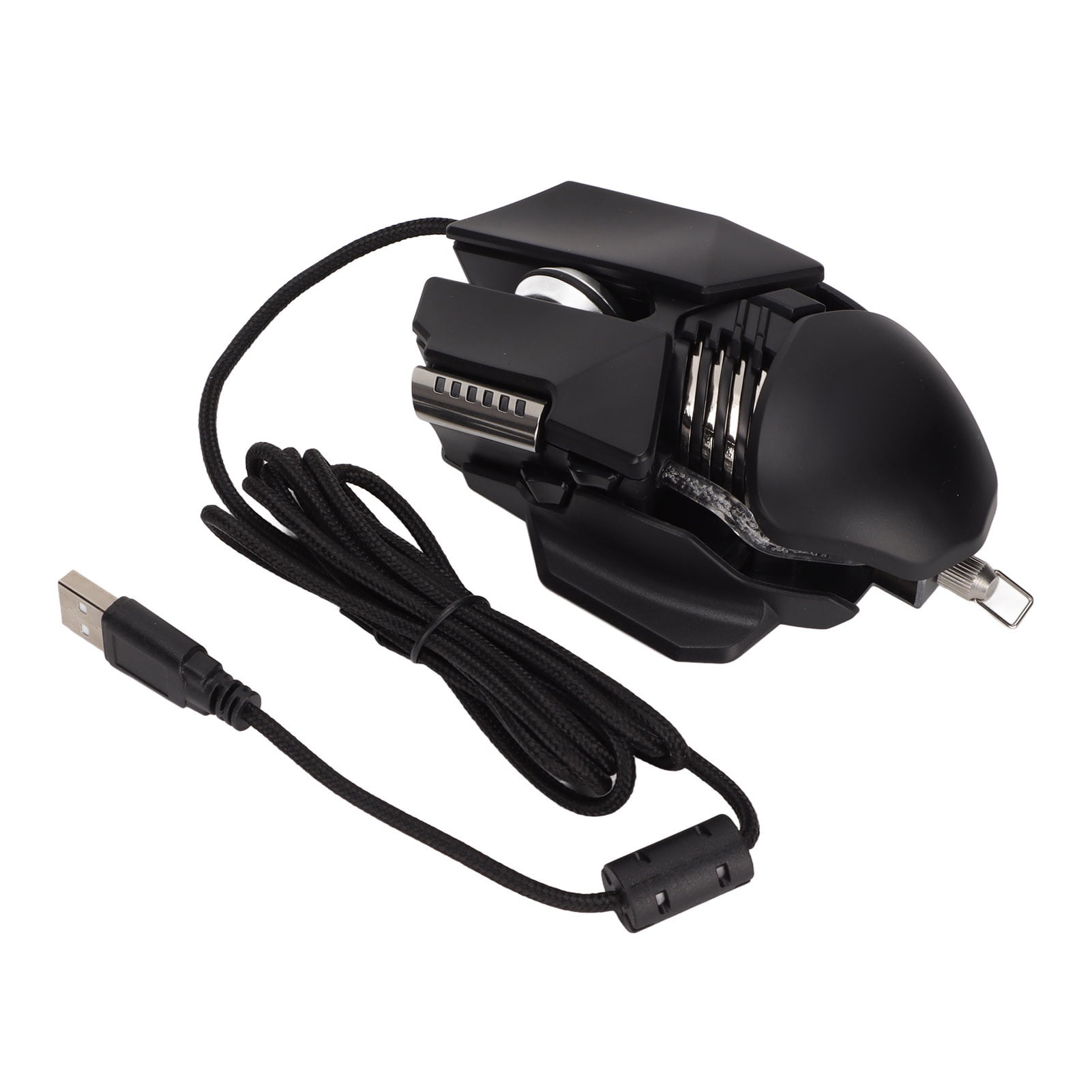 Mechanical Mouse 12800 DPI Ergonomics Retractable Adjustment RGB USB ...