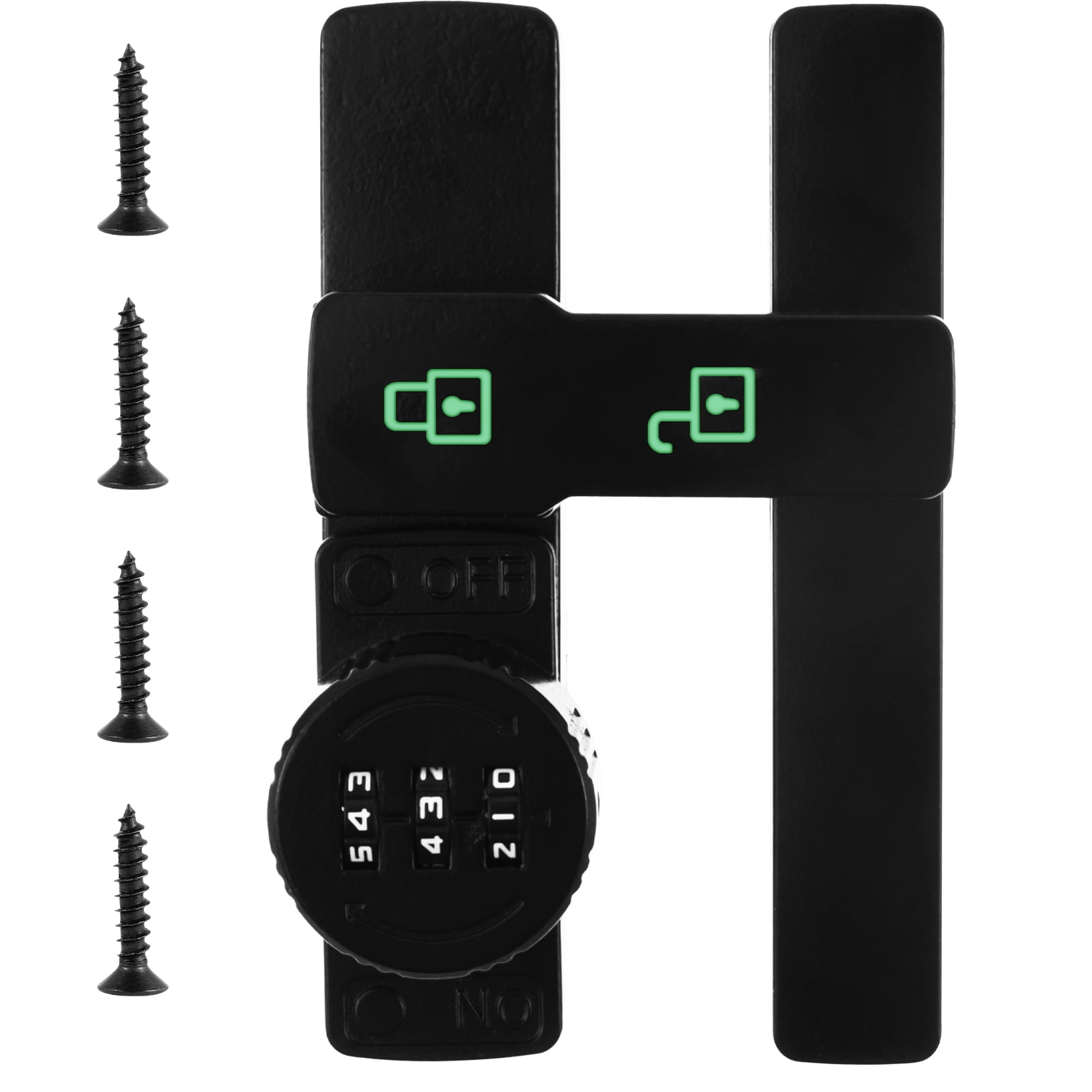 Mechanical Password Door Lock Luminous Barn Door Lock 3-Digit Password ...