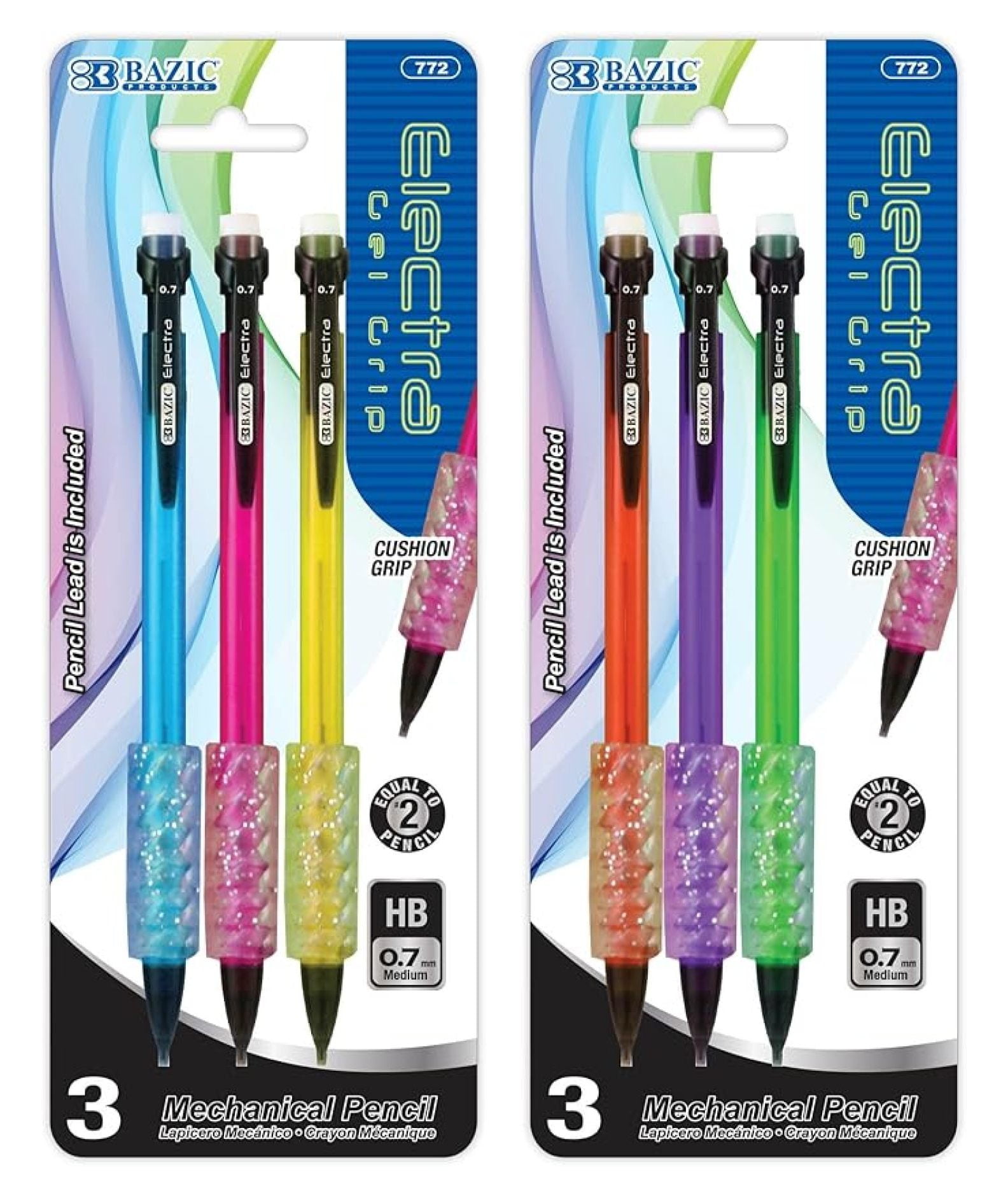 Mechanical Pencil 0.7mm Electra Soft Grip, Smooth Writing Pencils Lead ...