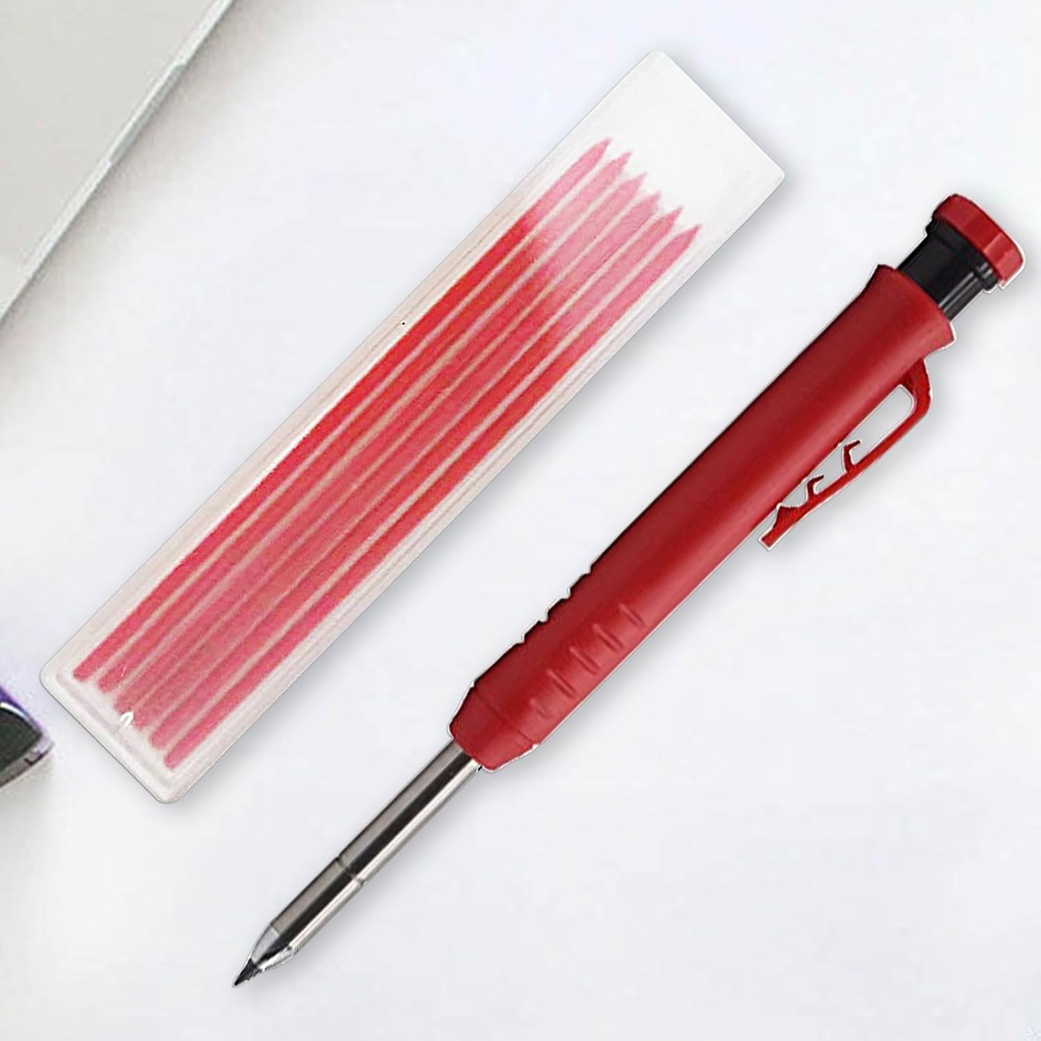 Mechanical Pencil Marker 2.8Mm Solid Carpenter Pencil Built-In ...