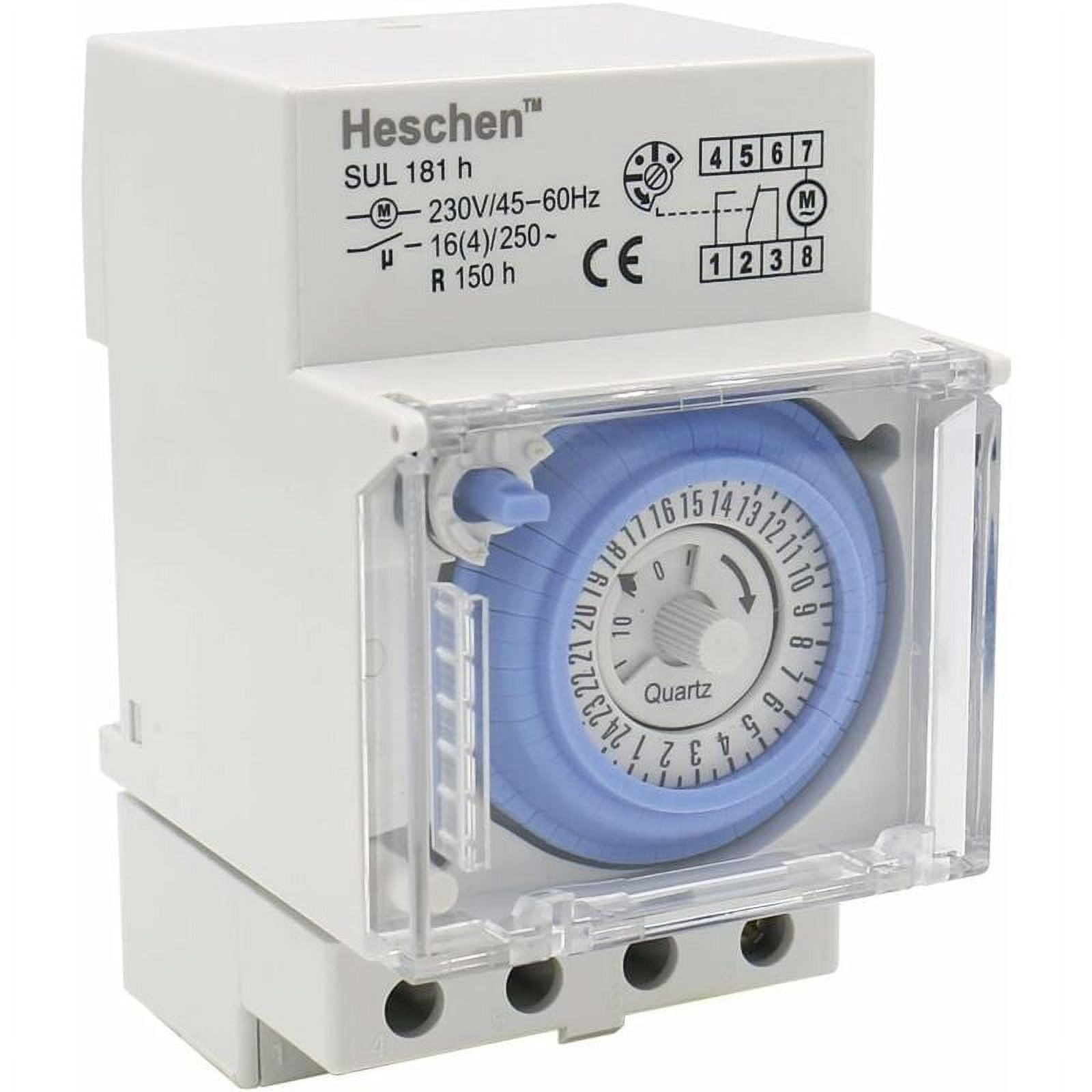 Mechanical Programmable Timer Switch For 24 Hour Control, Quartz Motor ...