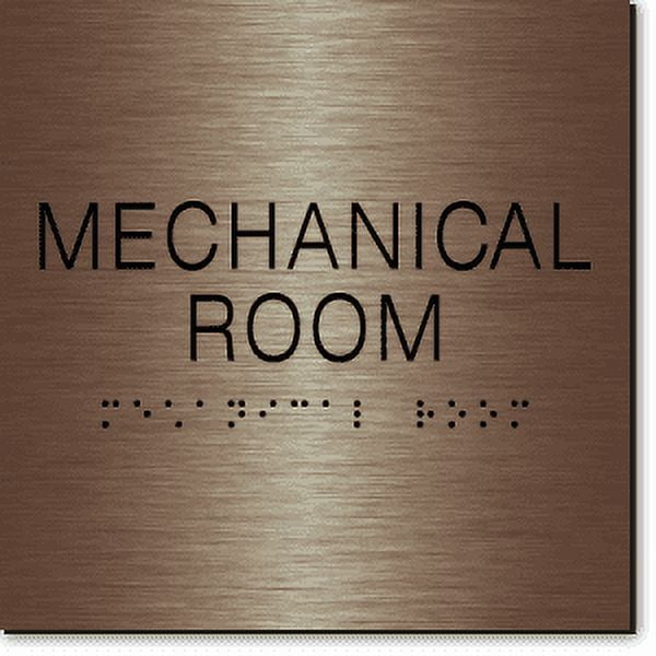 Mechanical Room Sign-Copper / Black (3 Units) - Walmart.com