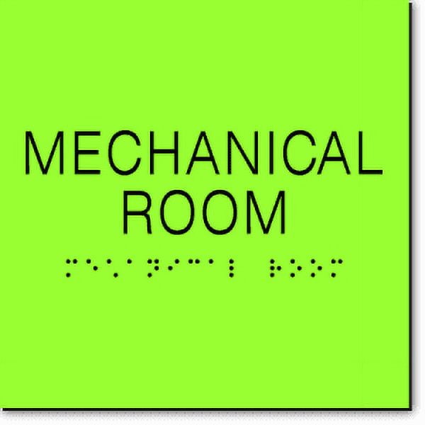 Mechanical Room Sign-Laserglow / Black (4 Units) - Walmart.com