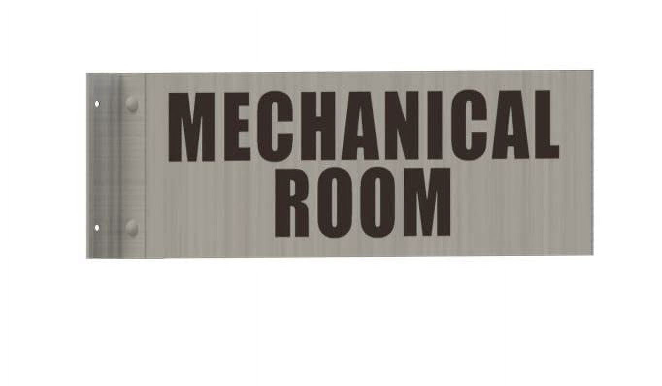 Mechanical Room Sign -Two-Sided/Double Sided Projecting, Corridor and ...