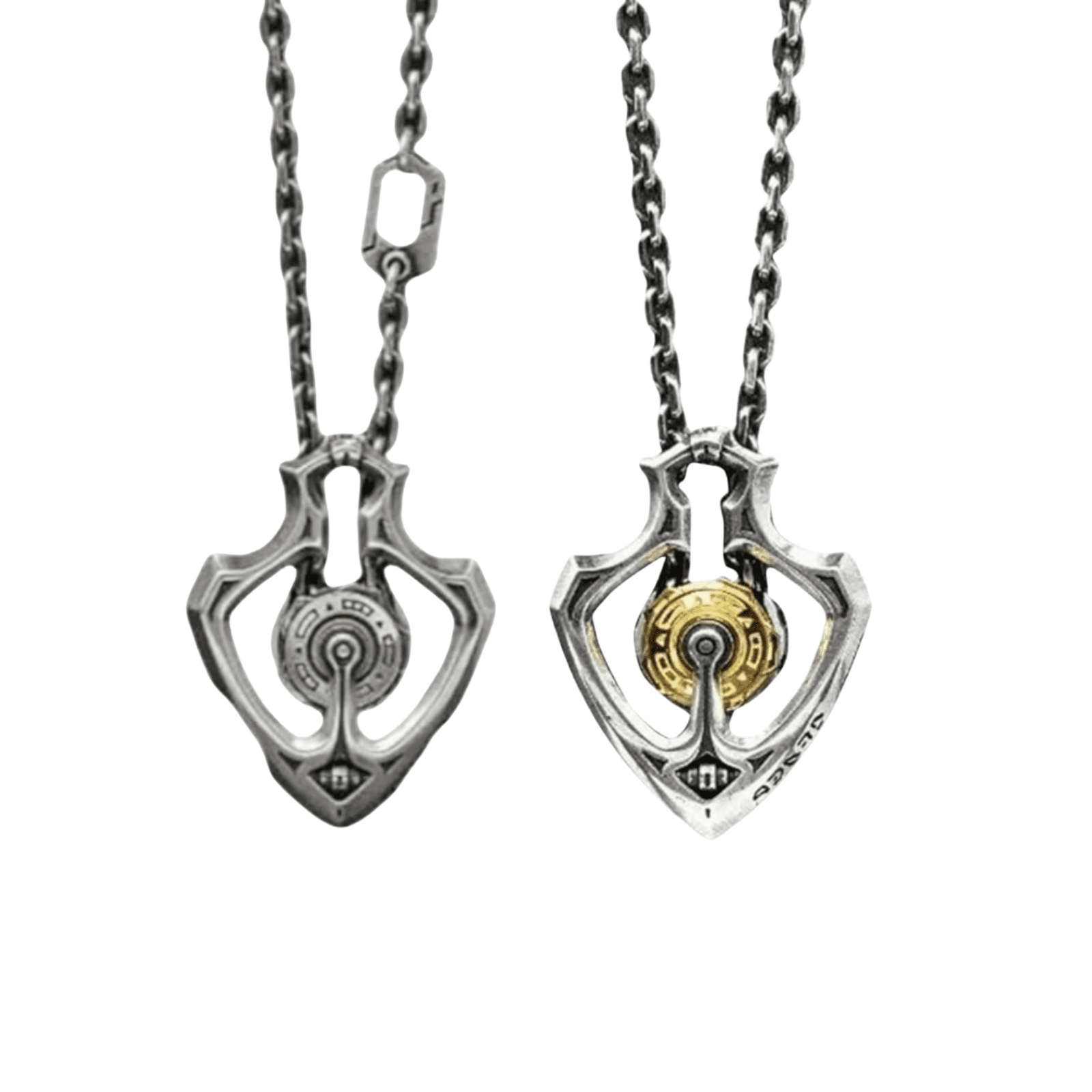 Mechanical Rotatable Gear Pendant Necklace, Rotating Gear Pendant ...