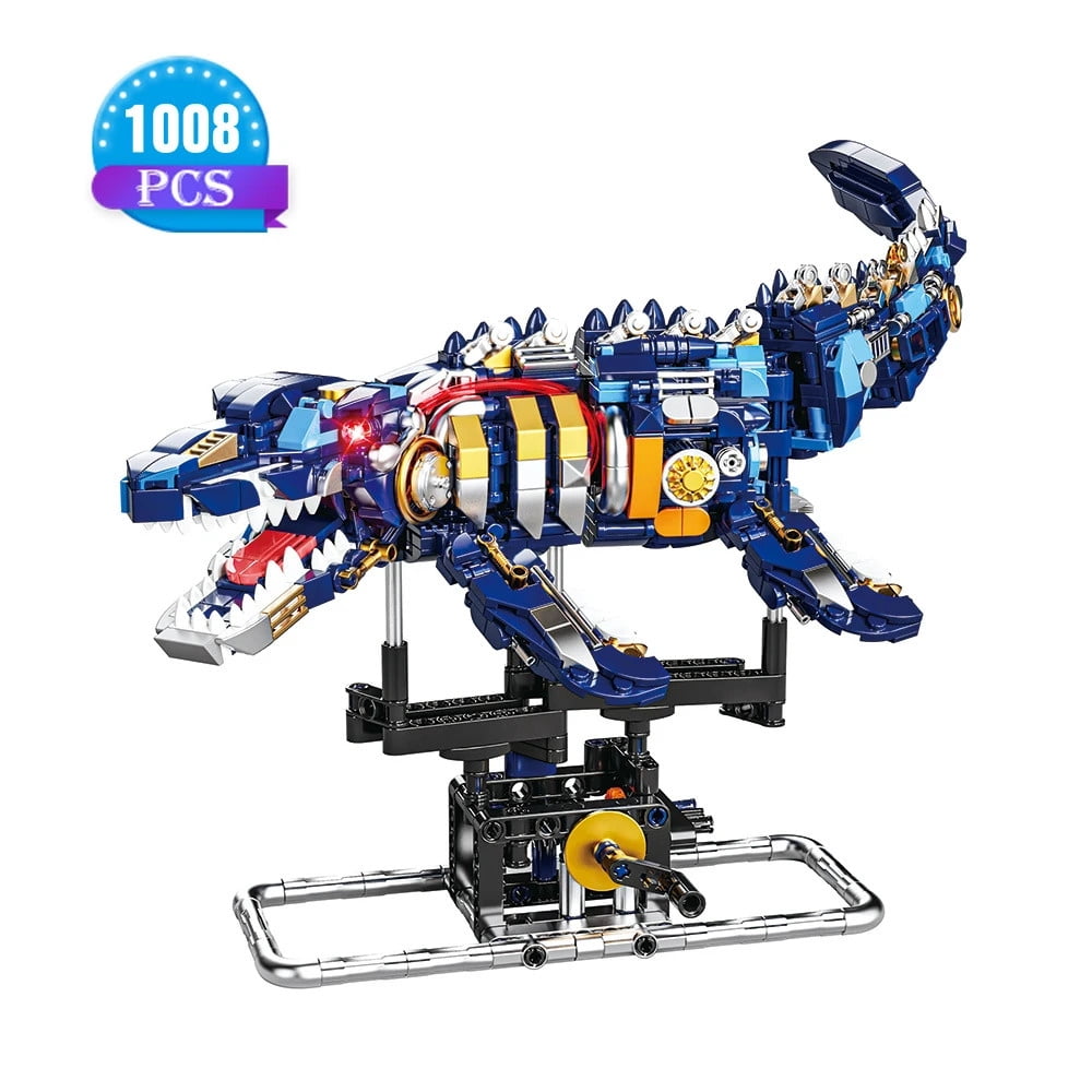 Mechanical Shark Building Set, Shark Sea Life Building Blocks Set with ...