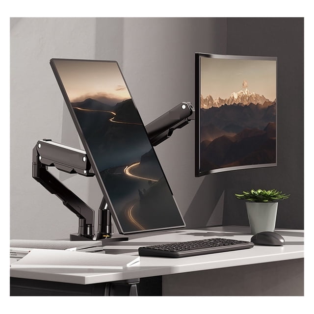 Mechanical Spring Arm 27-34 Inch Dual Arc Screen Desktop Monitor Holder ...