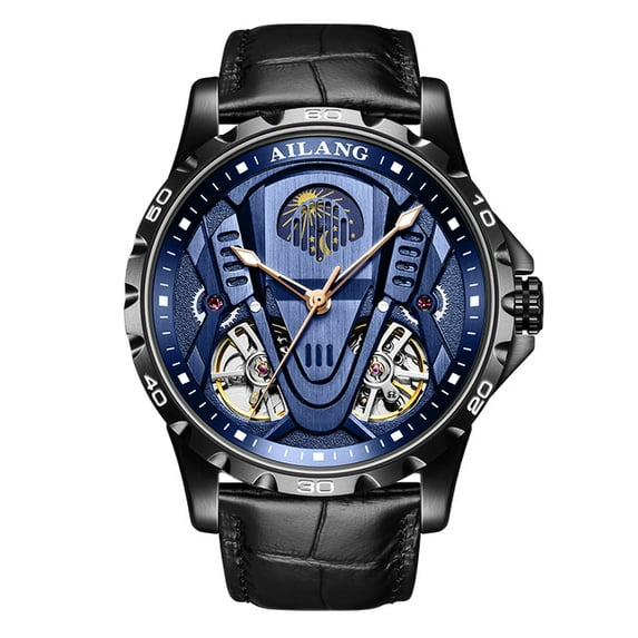 Mechanical Style Double Tourbillon Design Mechanical Watch Men Sports ...