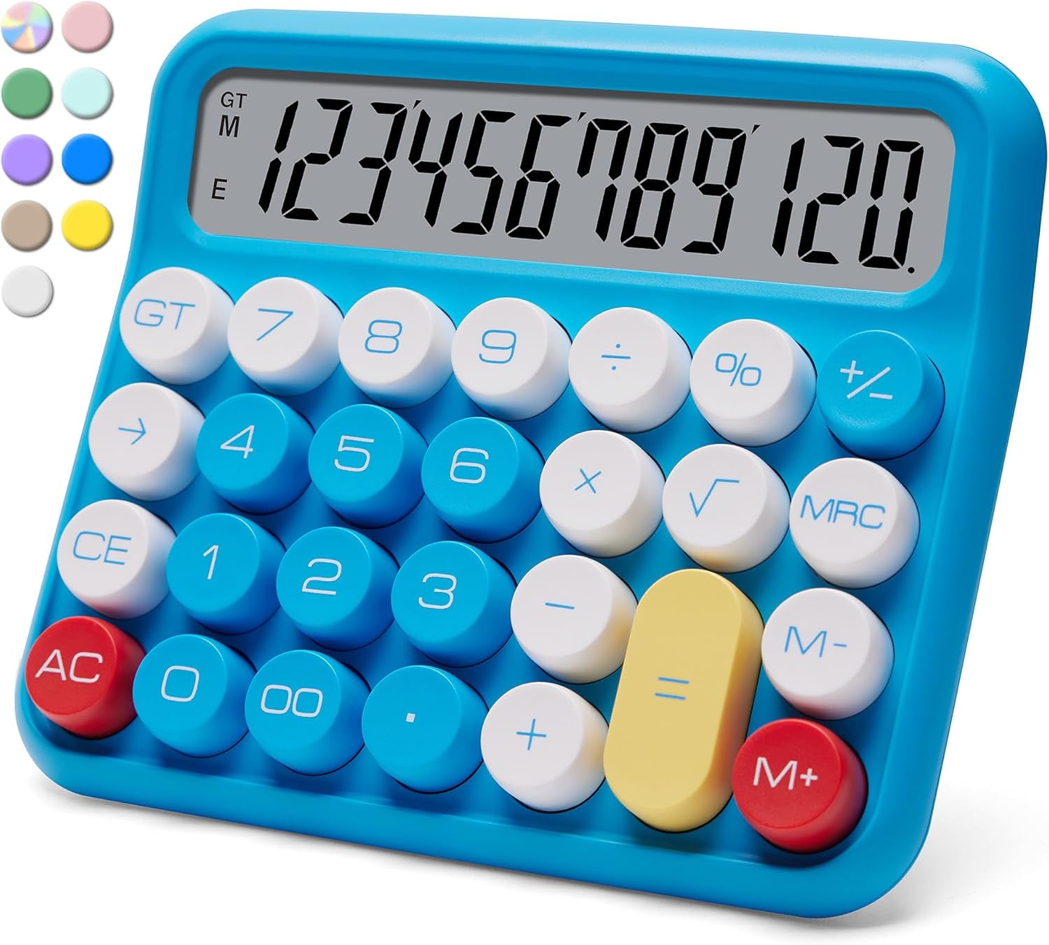 Mechanical Switch Calculator,Calculator Cute 12 Digit Large LCD Display ...