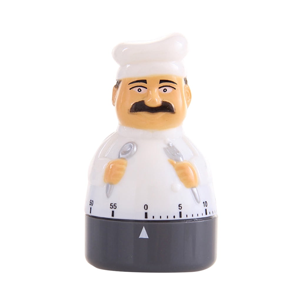 Mechanical Timer Chef Shaped Kitchen Timer Cooking 60 Minutes Countdown ...