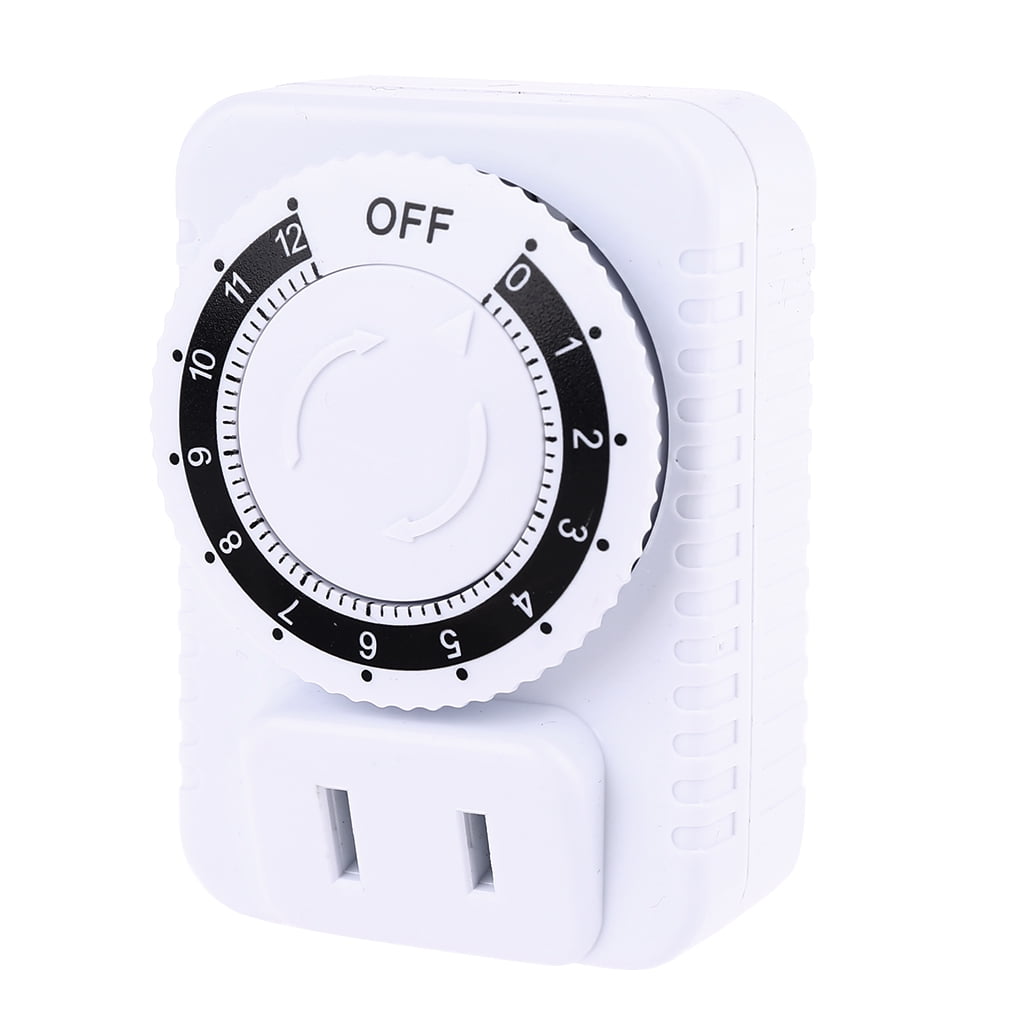 12 Hour Plug-in Mechanical Electric Outlet Timers Switches AC110V ...