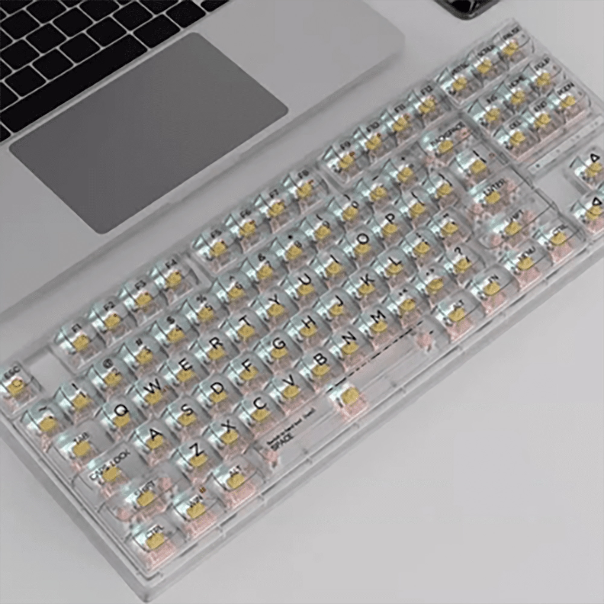 Mechanical keyboard, fully transparent 68-key gaming keyboard - Walmart.com