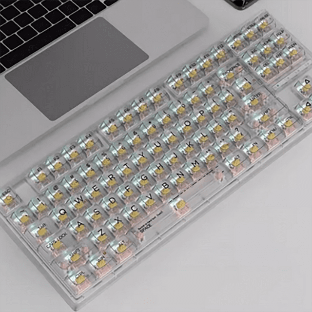 Mechanical keyboard, fully transparent 68-key gaming keyboard - Walmart.com