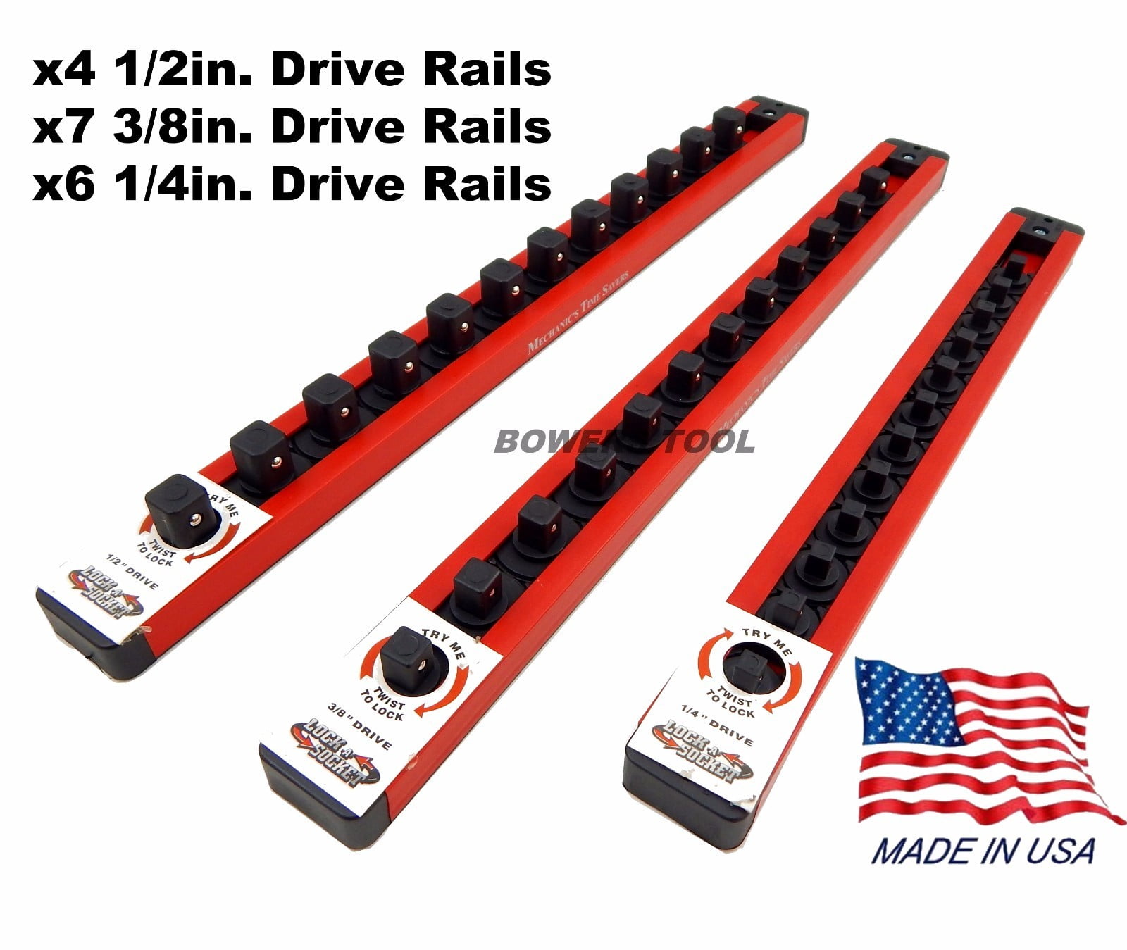 Mechanics Time Saver Lock a Socket Rails for Craftsman 311 334pc Tool ...