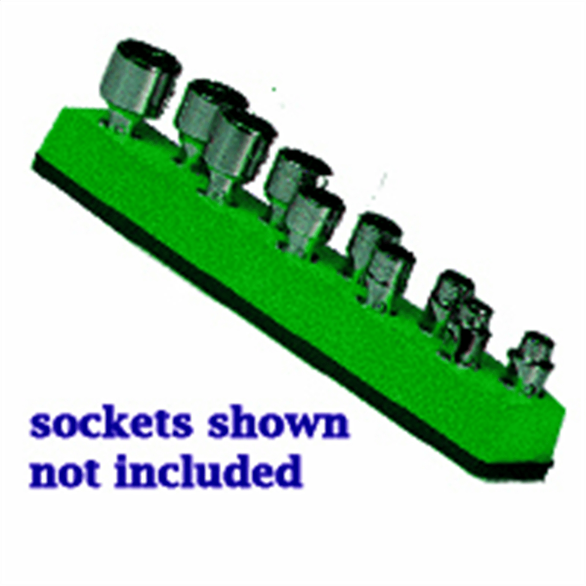Mechanics Time Savers 485 1/4" Drive Universal Green Socket Holder 5 ...