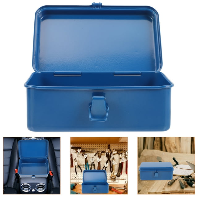 Mechanics Tool Box Car Trunk Tool Storage Box Repairing Tool Box Iron ...