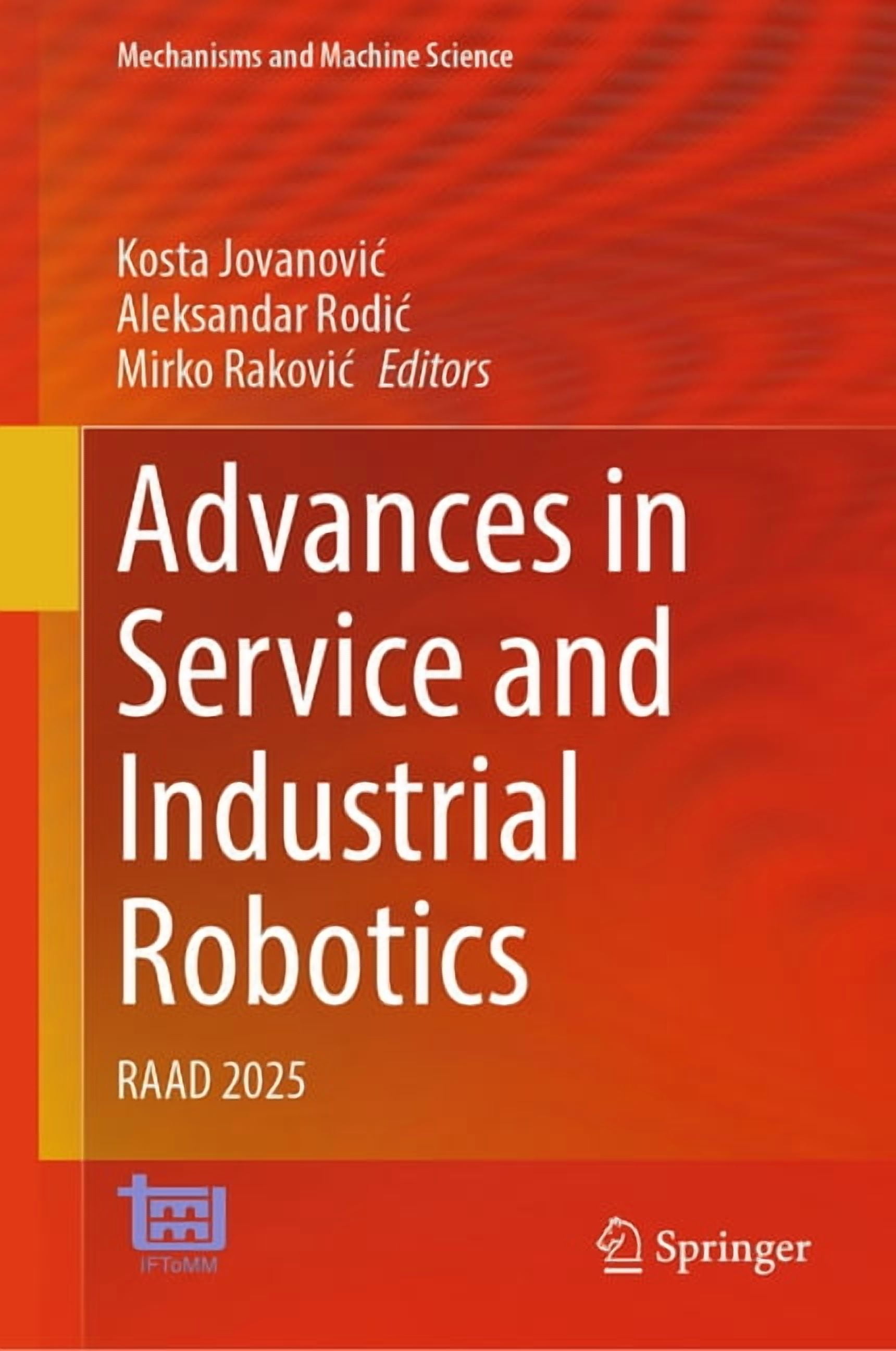 Mechanisms and Machine Science Advances in Service and Industrial ...