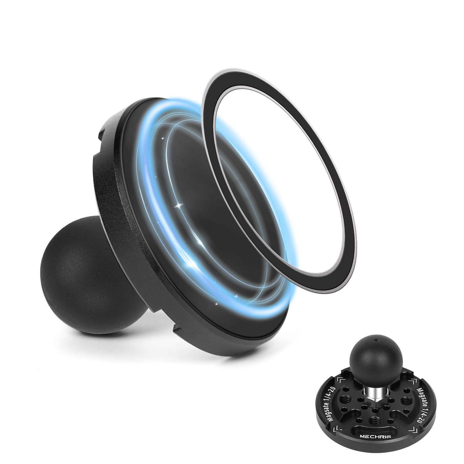 Mechrig Magnetic Phone Mount SSF20 Base with 25.4mm Alloy &1/4” Screw ...