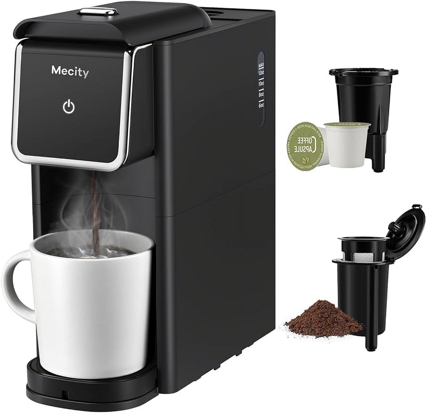 Mecity Coffee Maker 2024 New Compact Coffee Machine Compatible With K ...