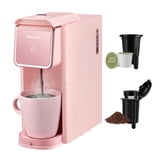 Mecity Stainless Steel Coffee Maker Pink, Single Serve 6-12 Oz, Ground ...