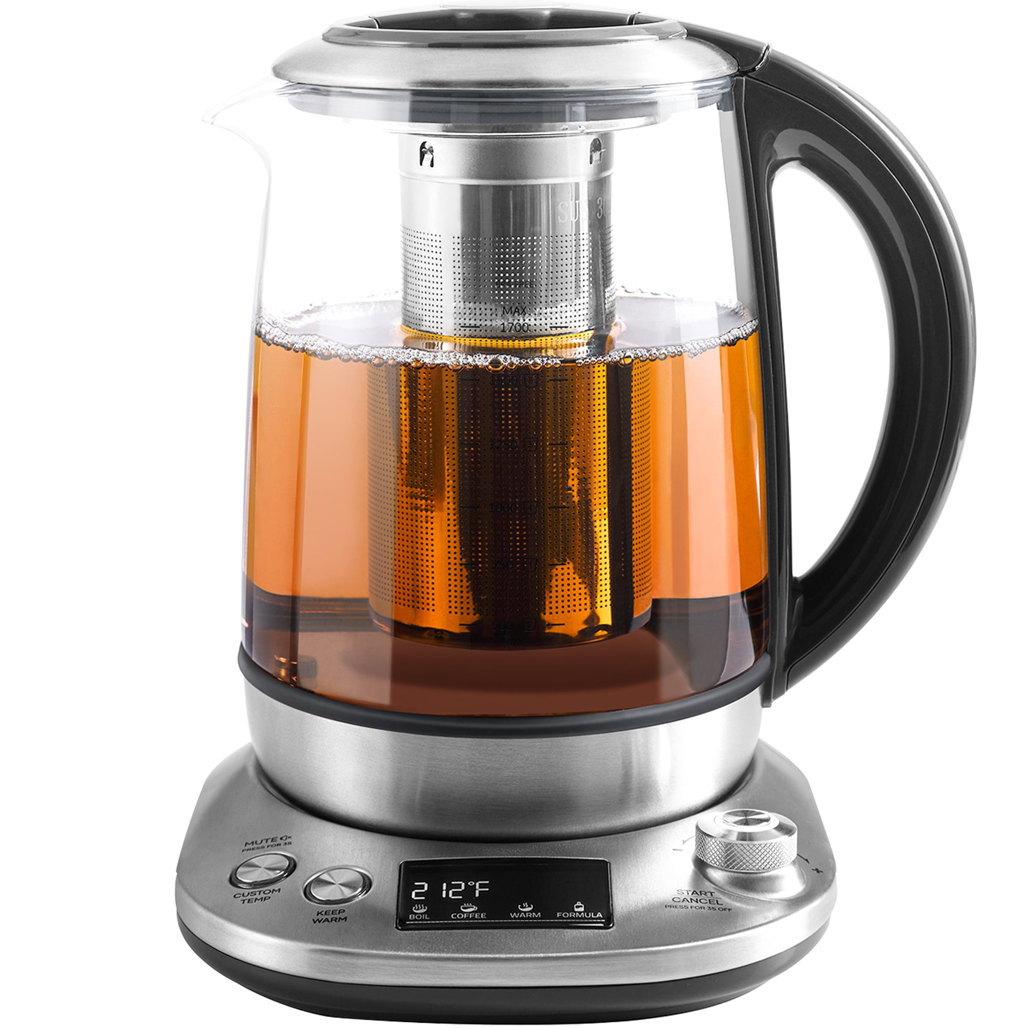 Mecity Electric Tea Kettle with Removable Infuser, 9 Brewing Programs ...