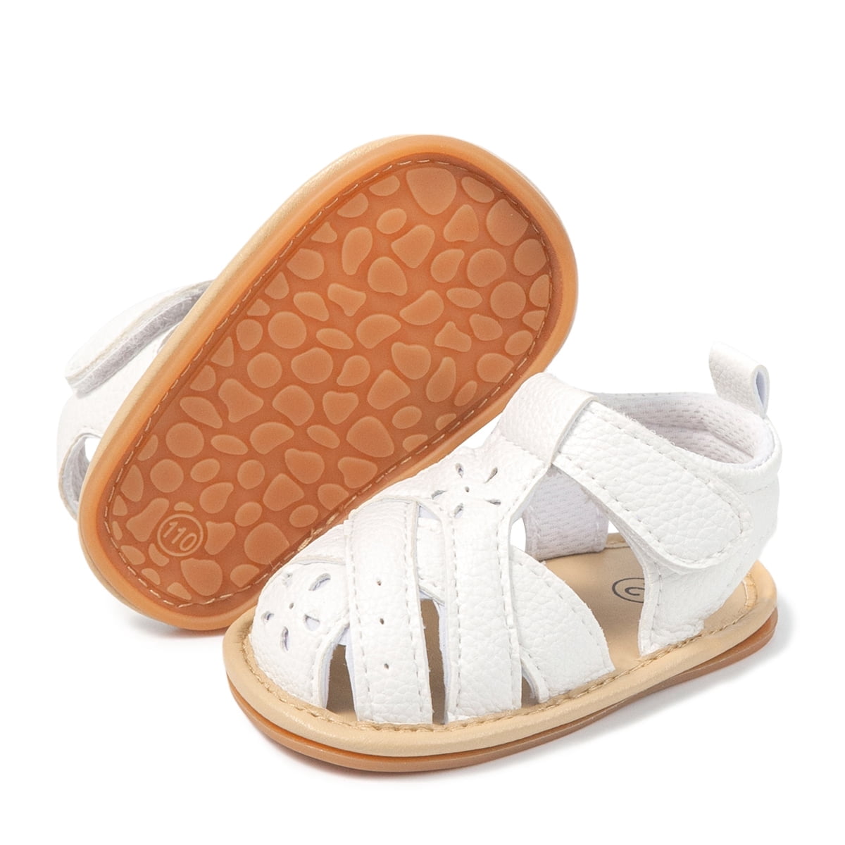Meckior Baby Boys Girls Sandals Infant Closed Toe Crib Shoes for First ...