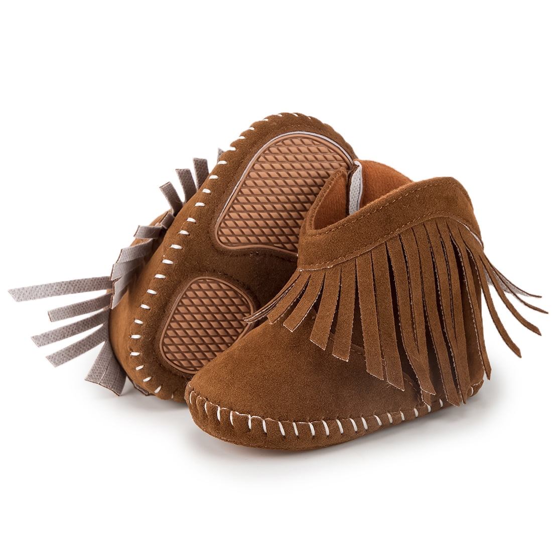 Meckior Baby Girls Boys Boots Infant Cowboy Tassel Booties Newborn ...