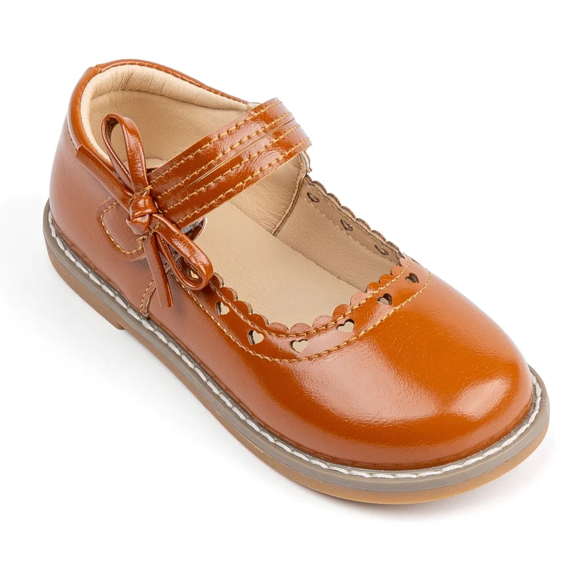 Meckior Toddler Girls Dress Shoes Little Girls Mary Jane Bowknot Soft Sole Princess Shoes for ...