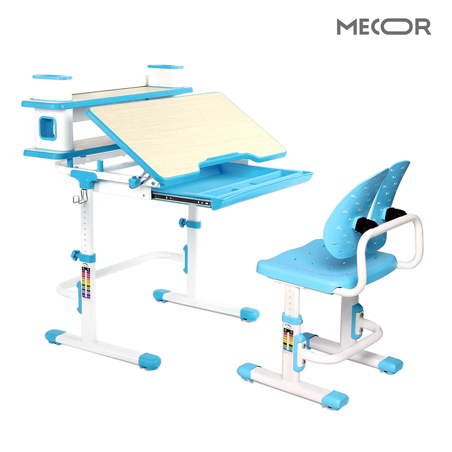 Mecor Kids Desk and Chair Sets,Student Study Table with Chair Ergonomic ...