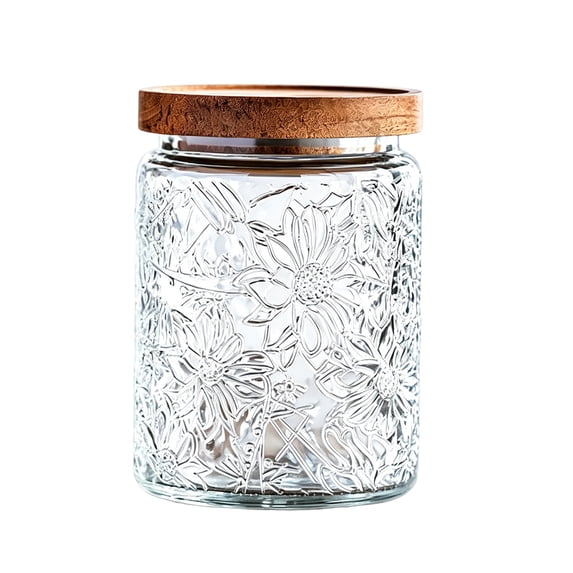 Mecorevxz Glass Storage Jar Household Tea Jar Kitchen Mixed Grains ...