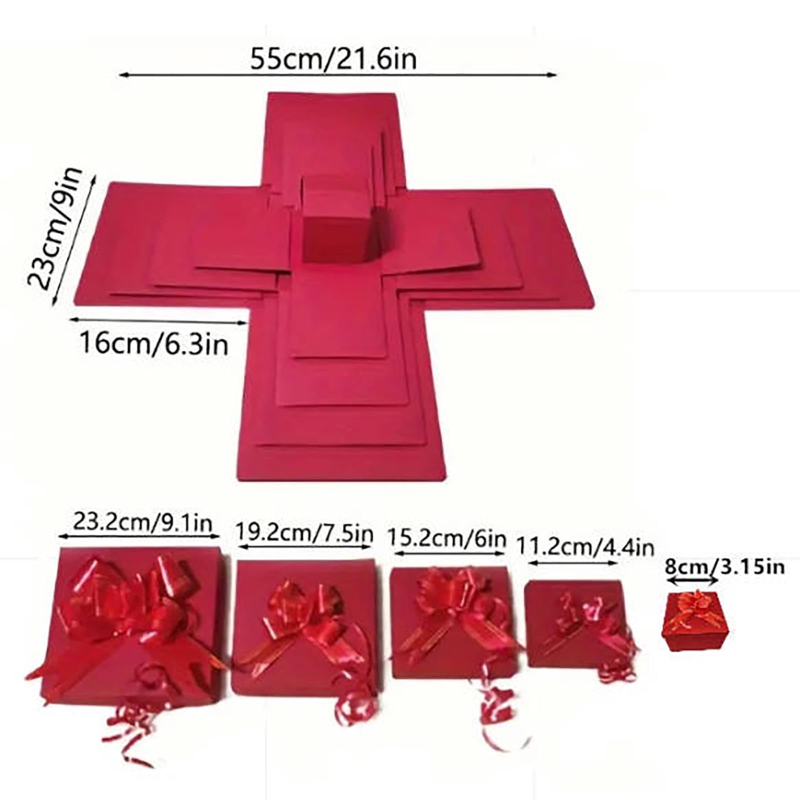 Mecorevxz Surprise Explosion Box, DIY Explosion Box with 4 Faces ...