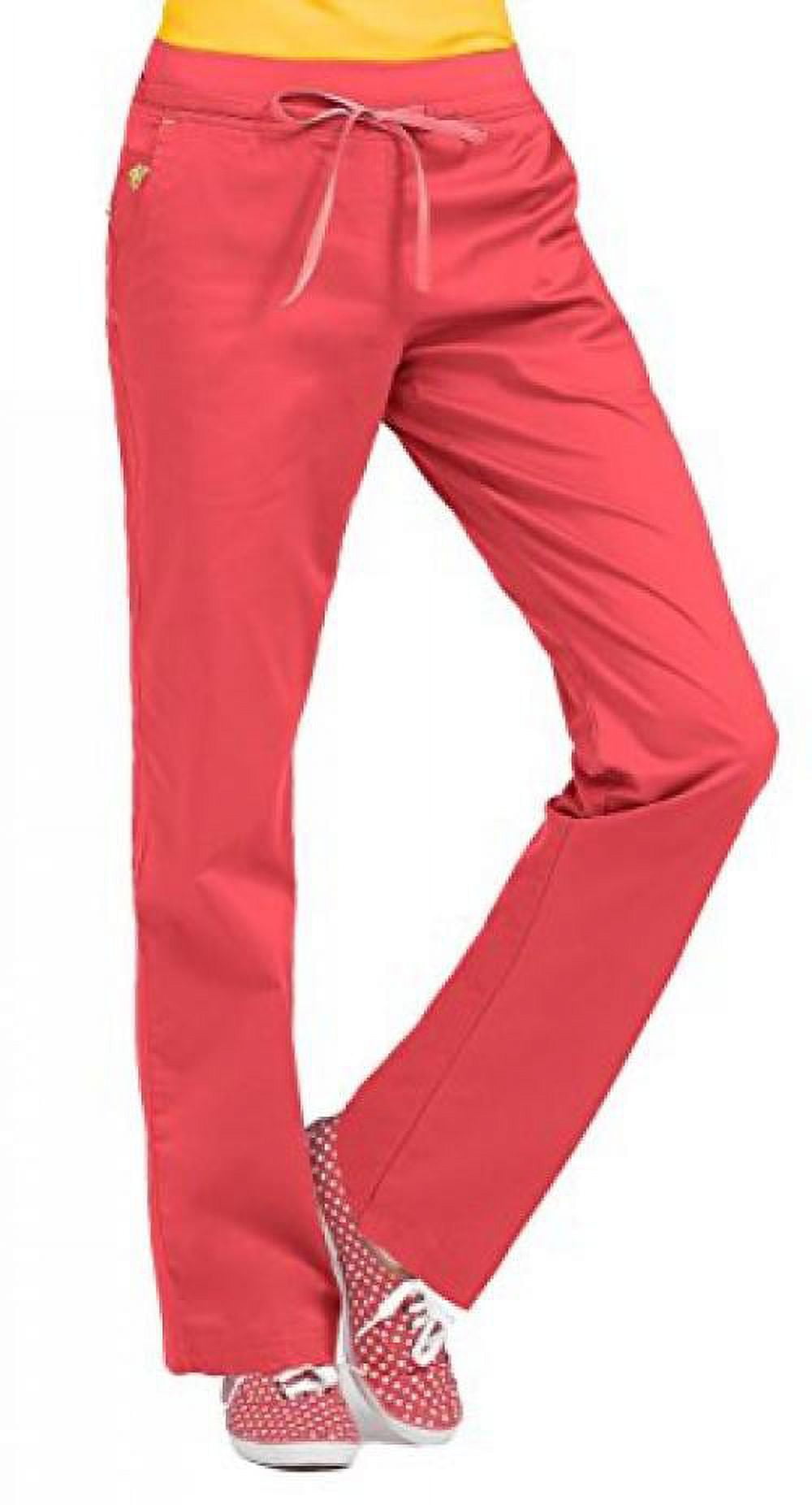 Med Couture Women's Knit Waist Drawstring Scrub Pant XXXLarge TangerineHoney - Walmart.com