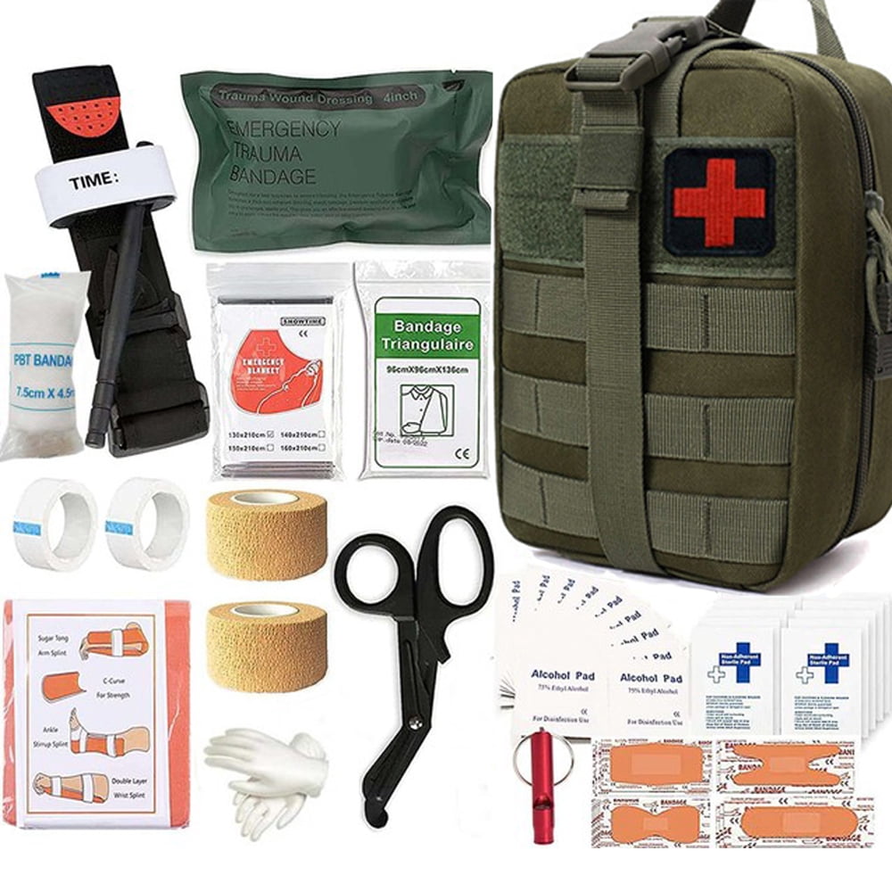 Med Kit Trauma Kit with Tourniquet, Emergency Survival First Aid Kit ...