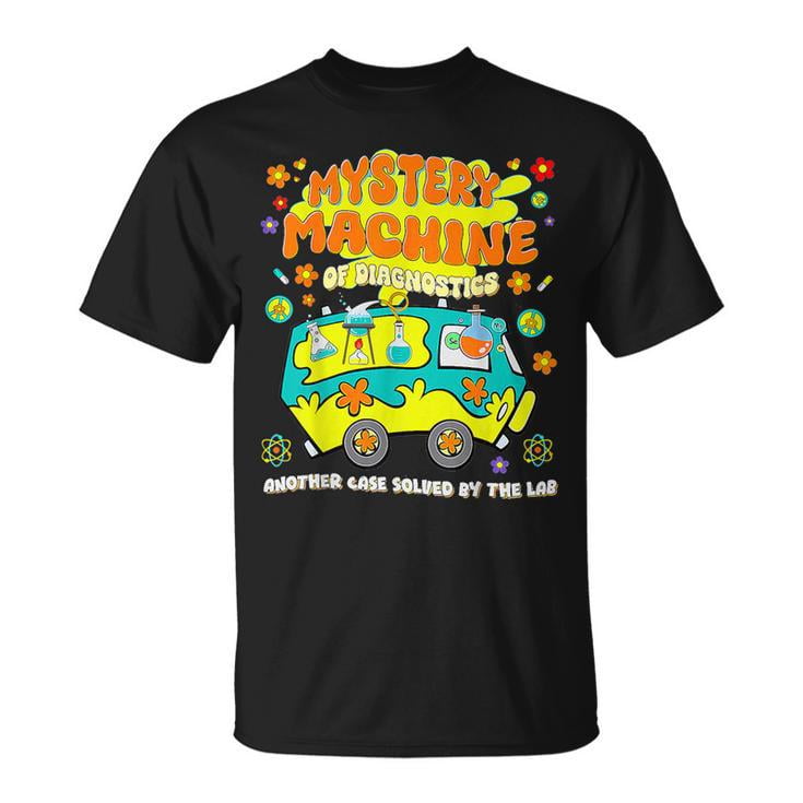 Med Lab Tech Lab Week 2025 T-Shirt - Mystery Machine of Diagnostics Tee ...