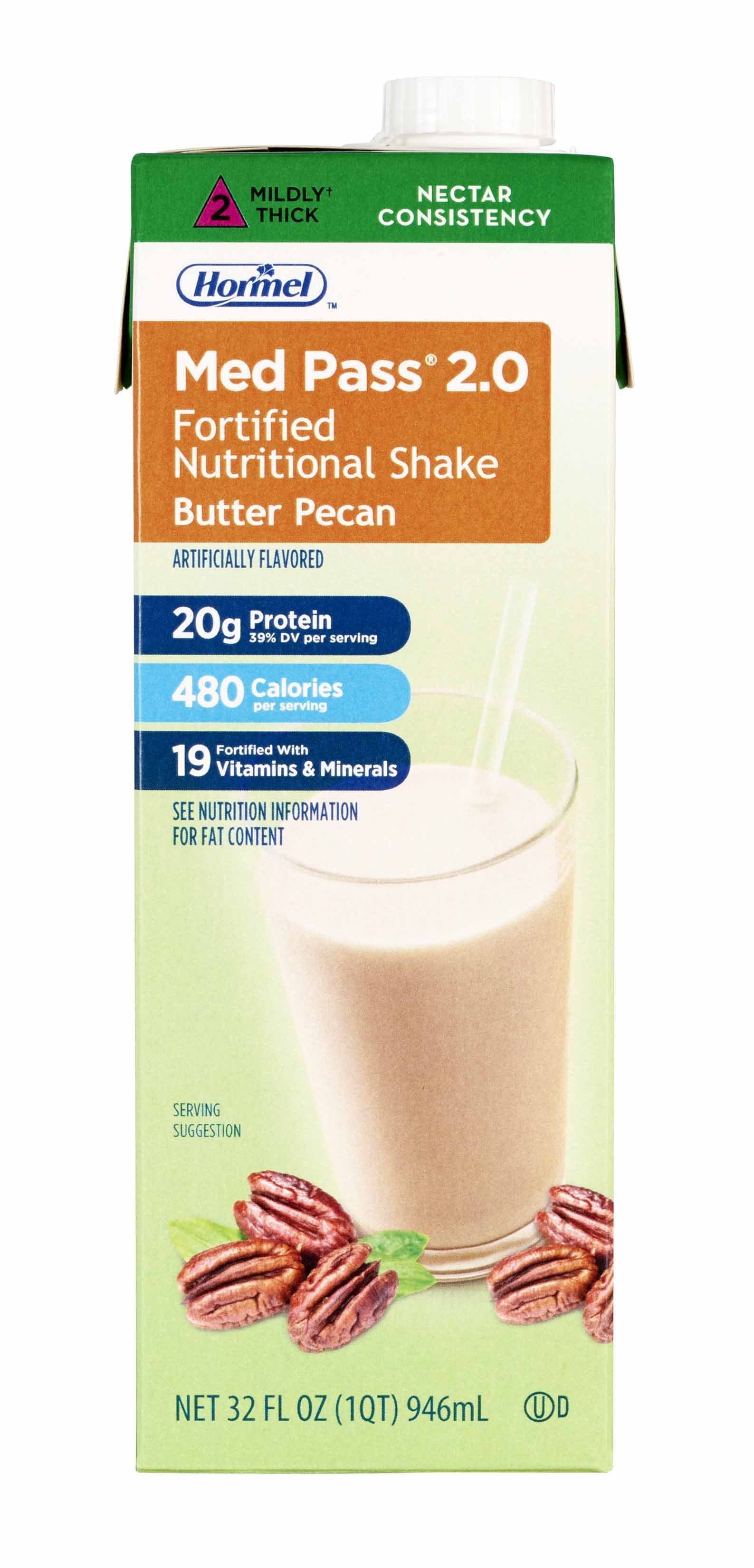 Med Pass 2.0 Butter Pecan Flavor 32 oz. Box Ready to Use, 46463 - Case ...