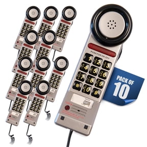 Med-Pat Corded Wall Phone with Ring Light Hearing Aid Compatibility and ...