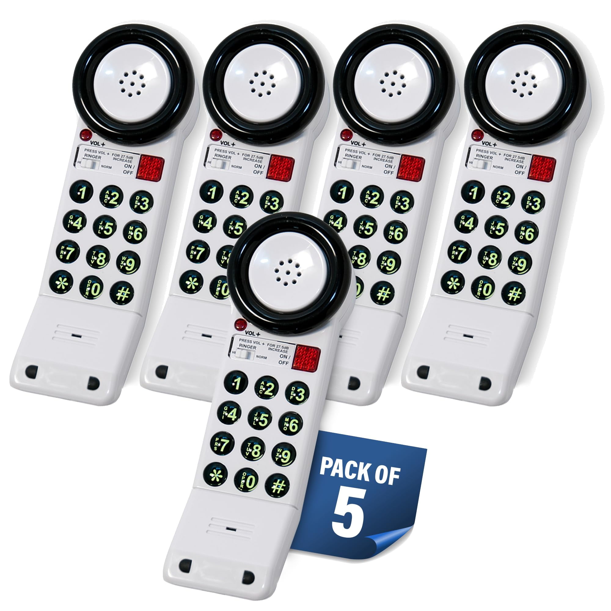 Med-Pat XL88Q - Easy to Use One-Piece Telephone with Ring/in-Use Light ...