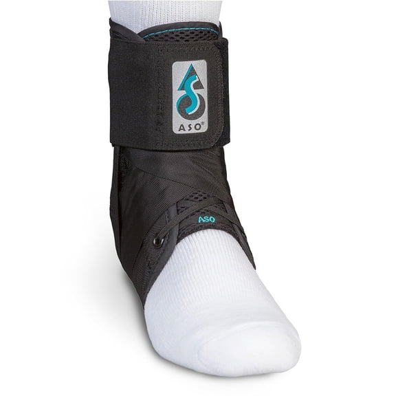 Med Spec ASO Ankle Brace, Black Medium, Stabilizing Straps, Elastic ...