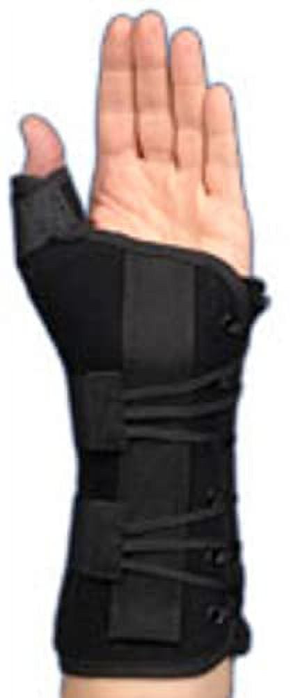 Med Spec Ryno Lacer Wrist & Thumb Support, Black Medium Left - Walmart.com