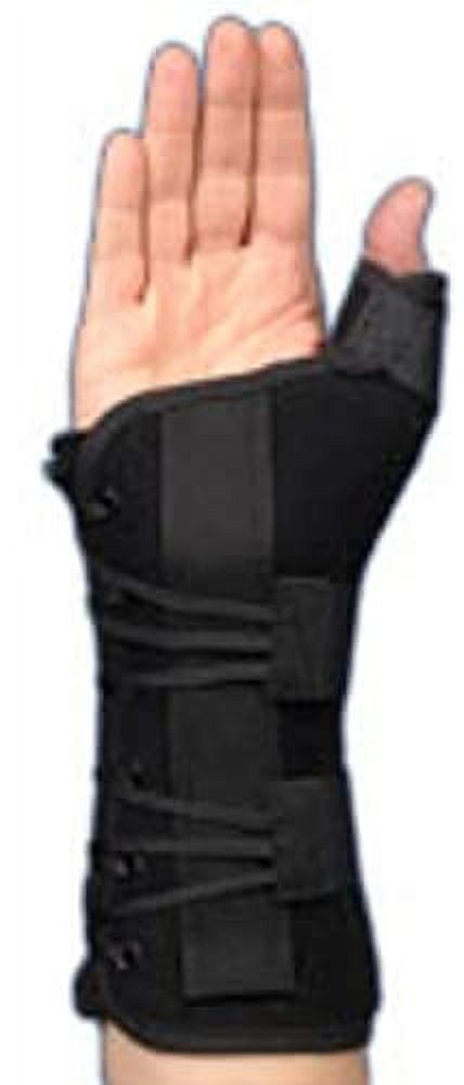 Med Spec Ryno Lacer Wrist & Thumb Support, Black Medium Right - Walmart.com