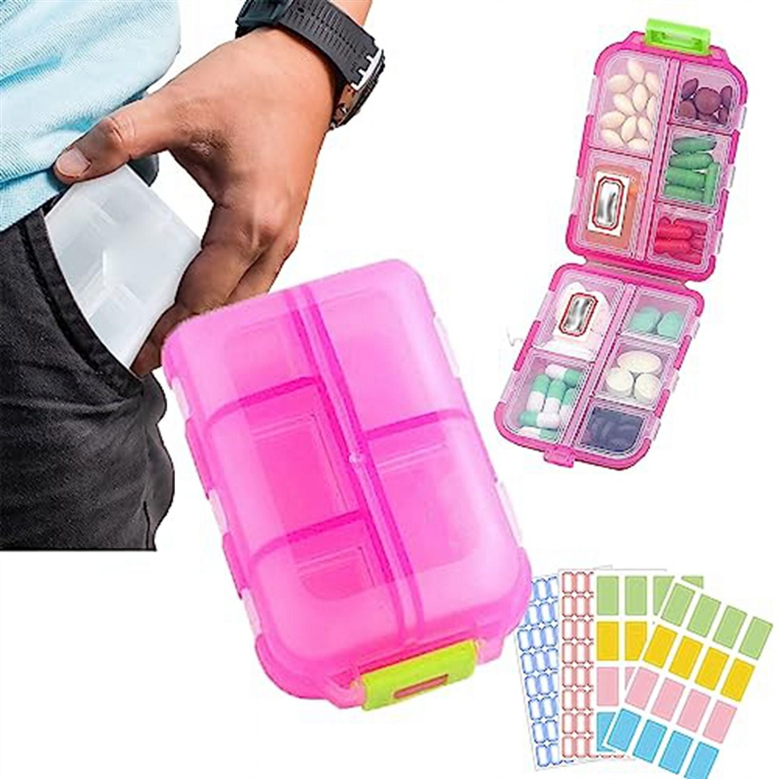 Med Wallet Pills with Labels, Medwallet Pill Organizer, Med Wallet Pill ...