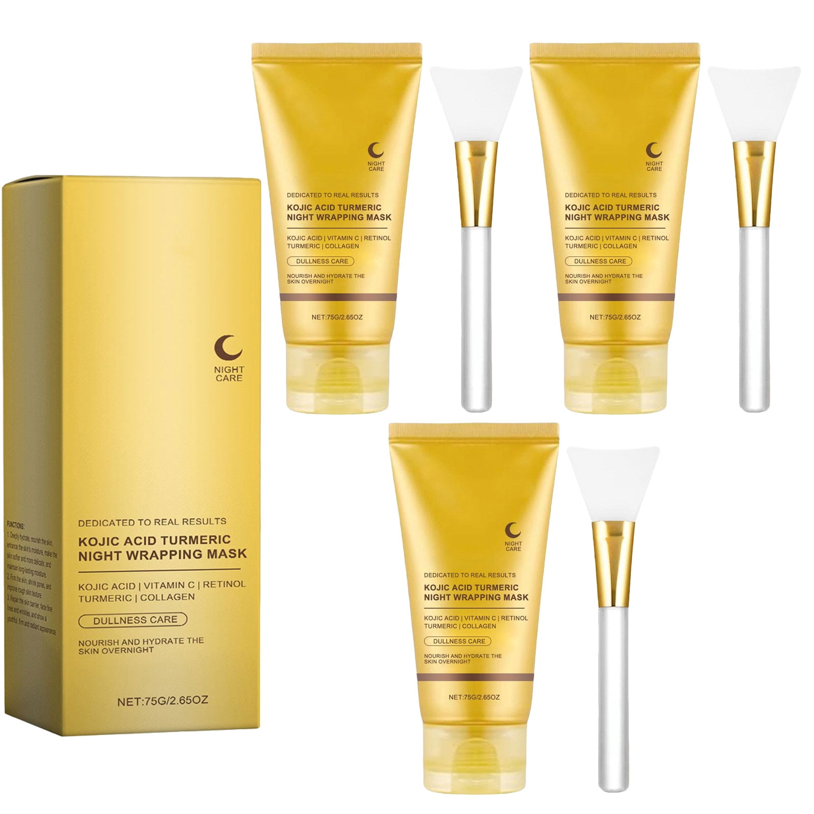 Med1cube Overnight Wrapping Mask Duo: Turmeric Overnight Wrapping Peel ...