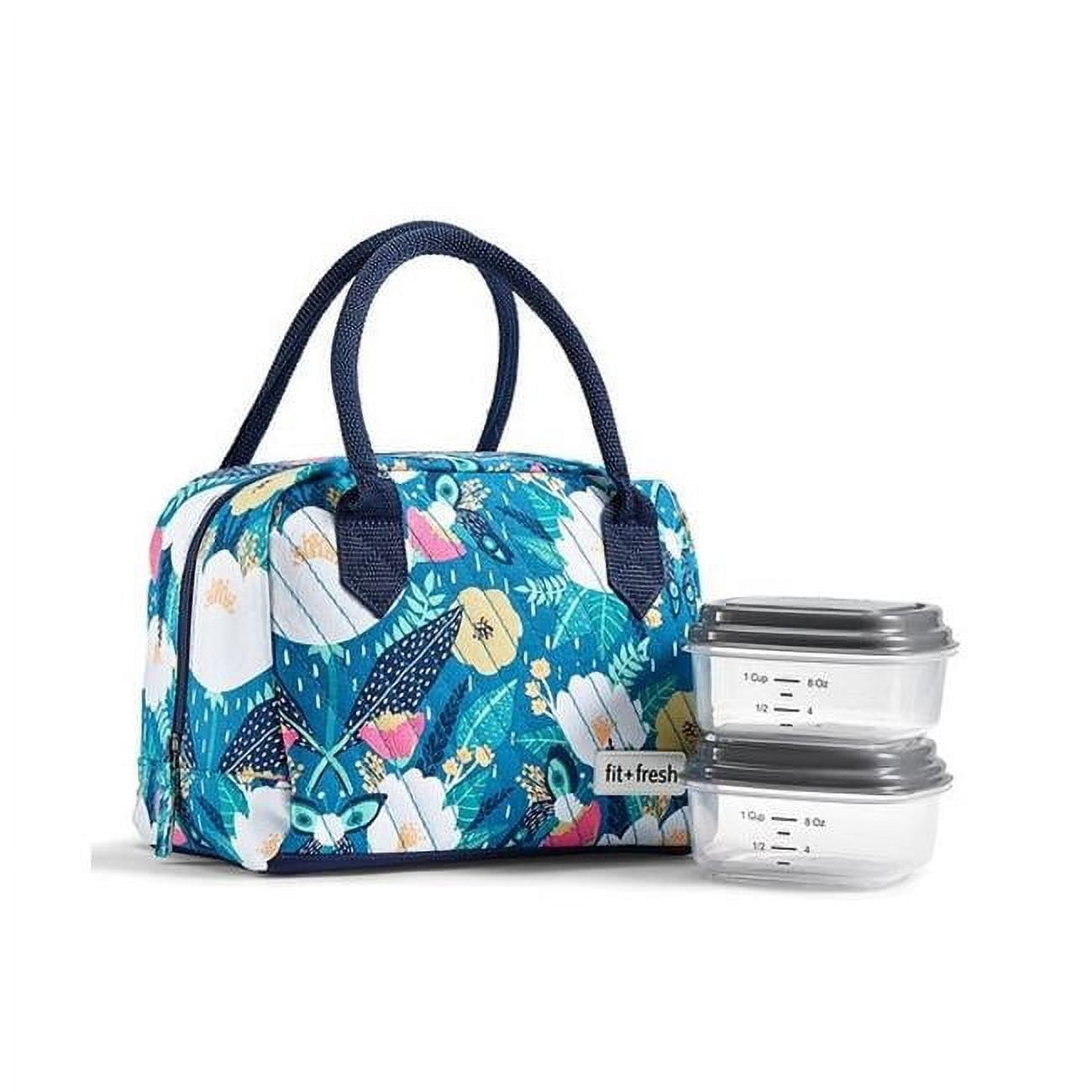 MedPort Fit & Fresh Flutter Floral Blue Anastasia Bag - Walmart.com