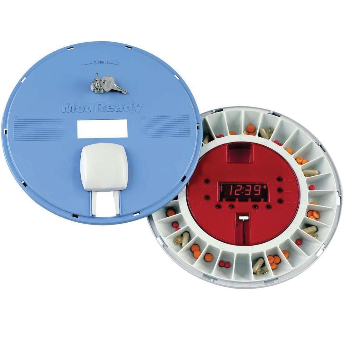 MedReady 1700-FL Automatic Daily Medicine Dispenser with Timed Alarm ...