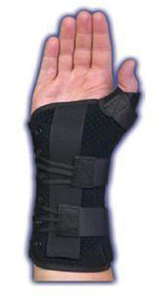 MedSpec Ryno Lacer Wrist and Thumb Brace Long, Black Medium Right ...
