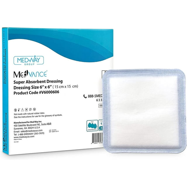 "MedVance Super Absorbent Wound Dressings, Medical Care for Surgical ...