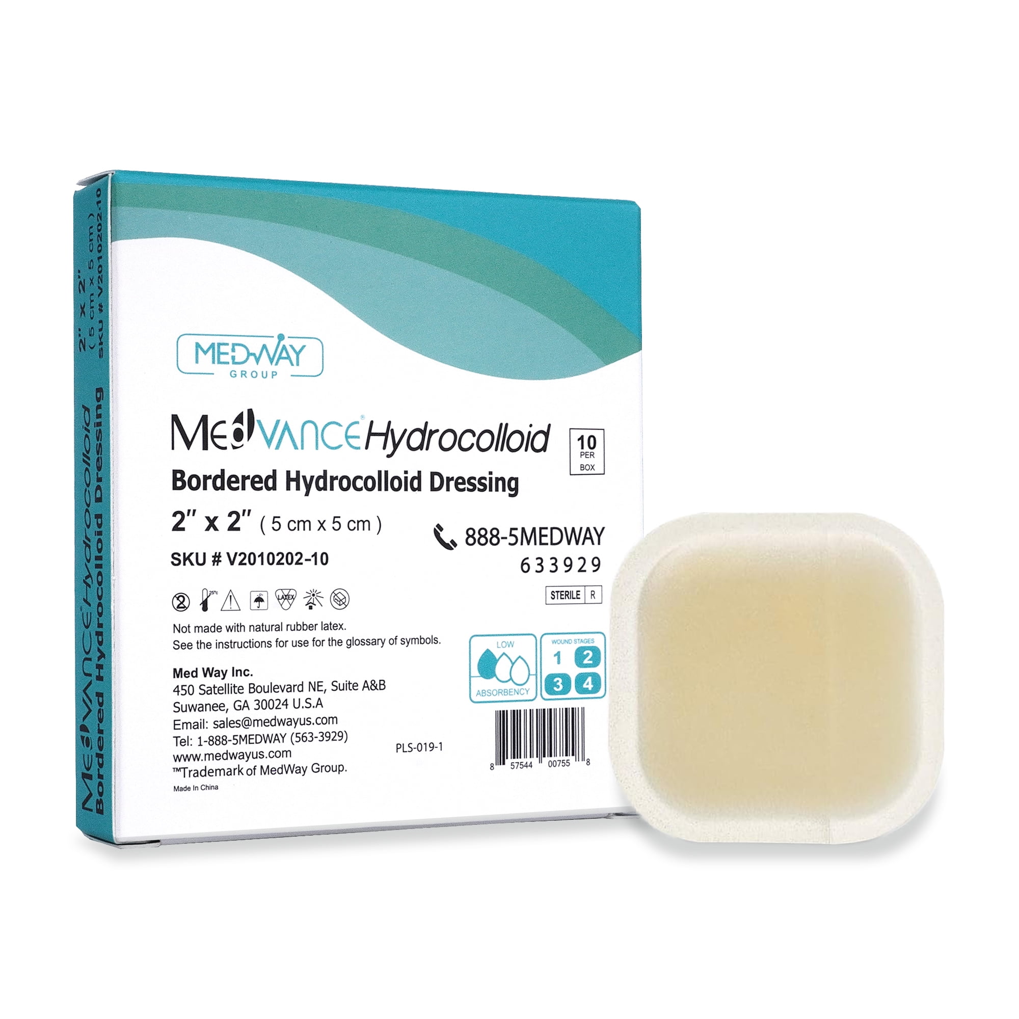 MedVance Non-Stick Sterile Hydrocolloid Dressings, Surgical Wound Care ...