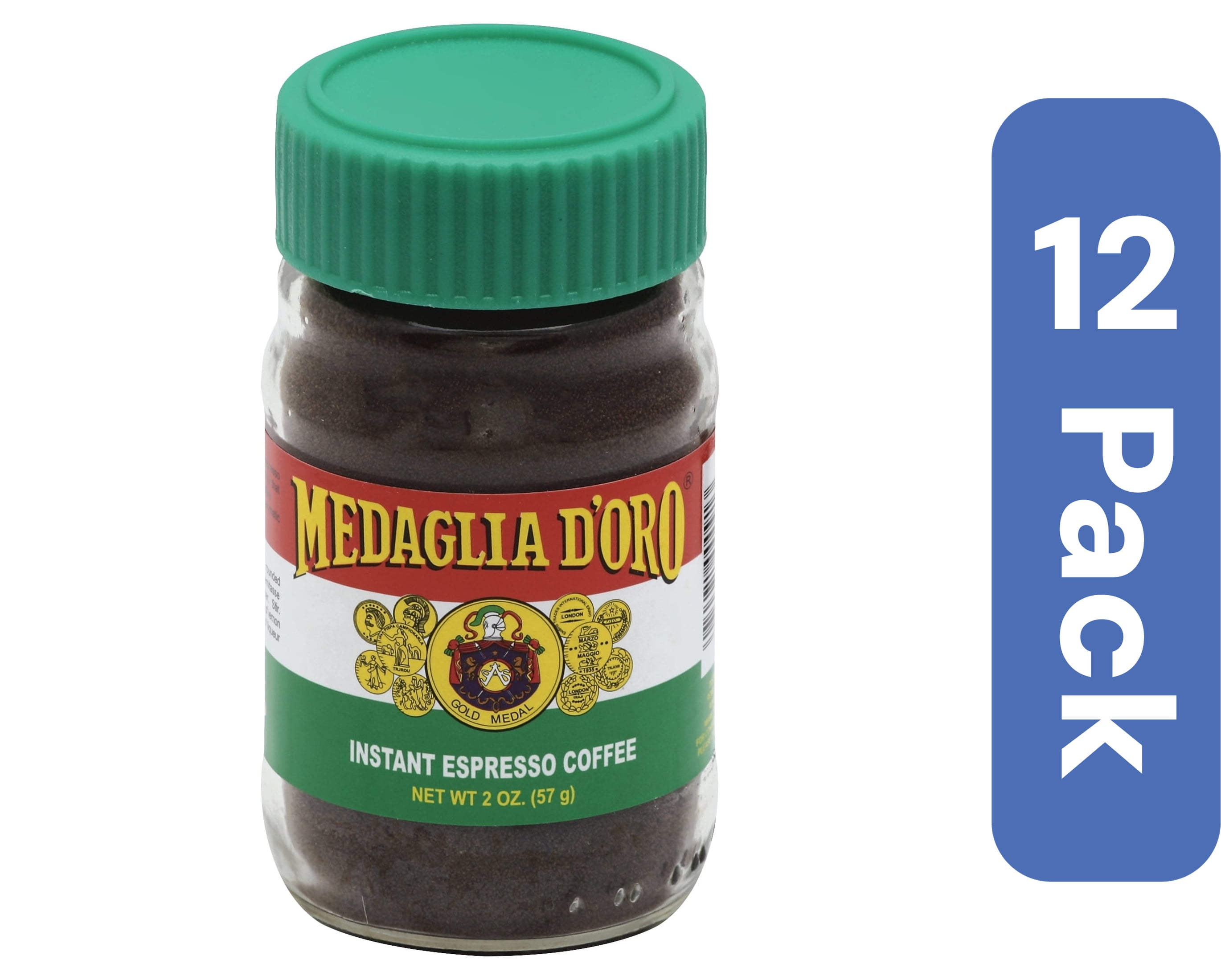 Medaglia D'Oro Instant Espresso Coffee 2 oz (Pack Of 12) - Walmart.com