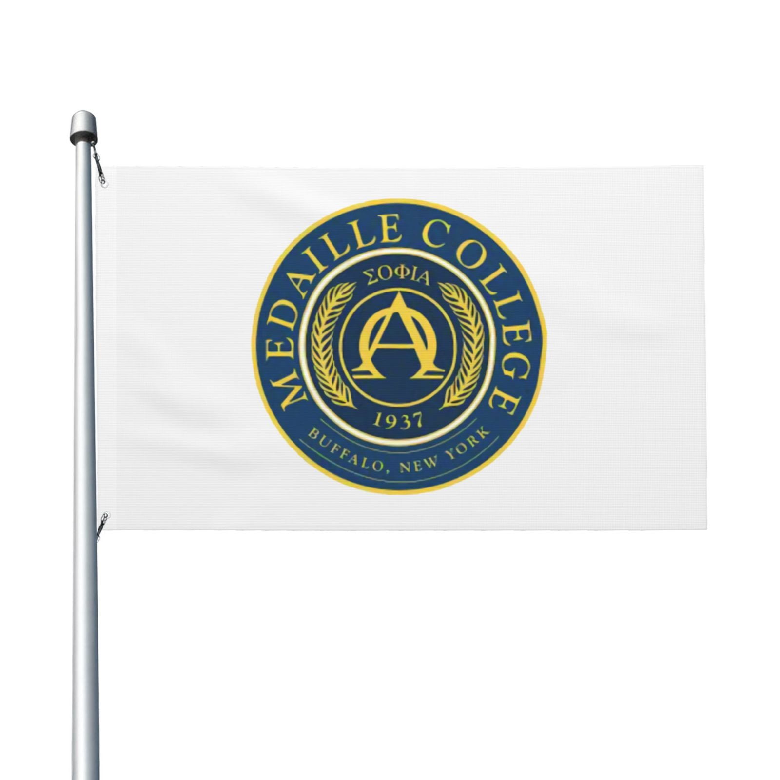 Medaille College Logo Double Sided Flag 3x5 Feet American Flag Garden ...