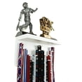 Medal Awards Rack Premier Medal Display and Trophy Shelf – White, 12 ...